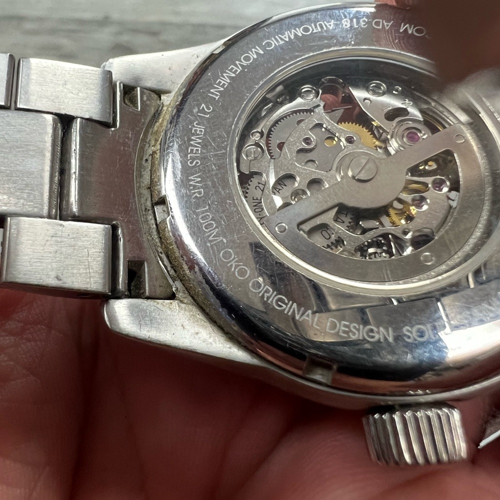 Android Ad 318 Skeleton Automatic Stainless Watch - Gem